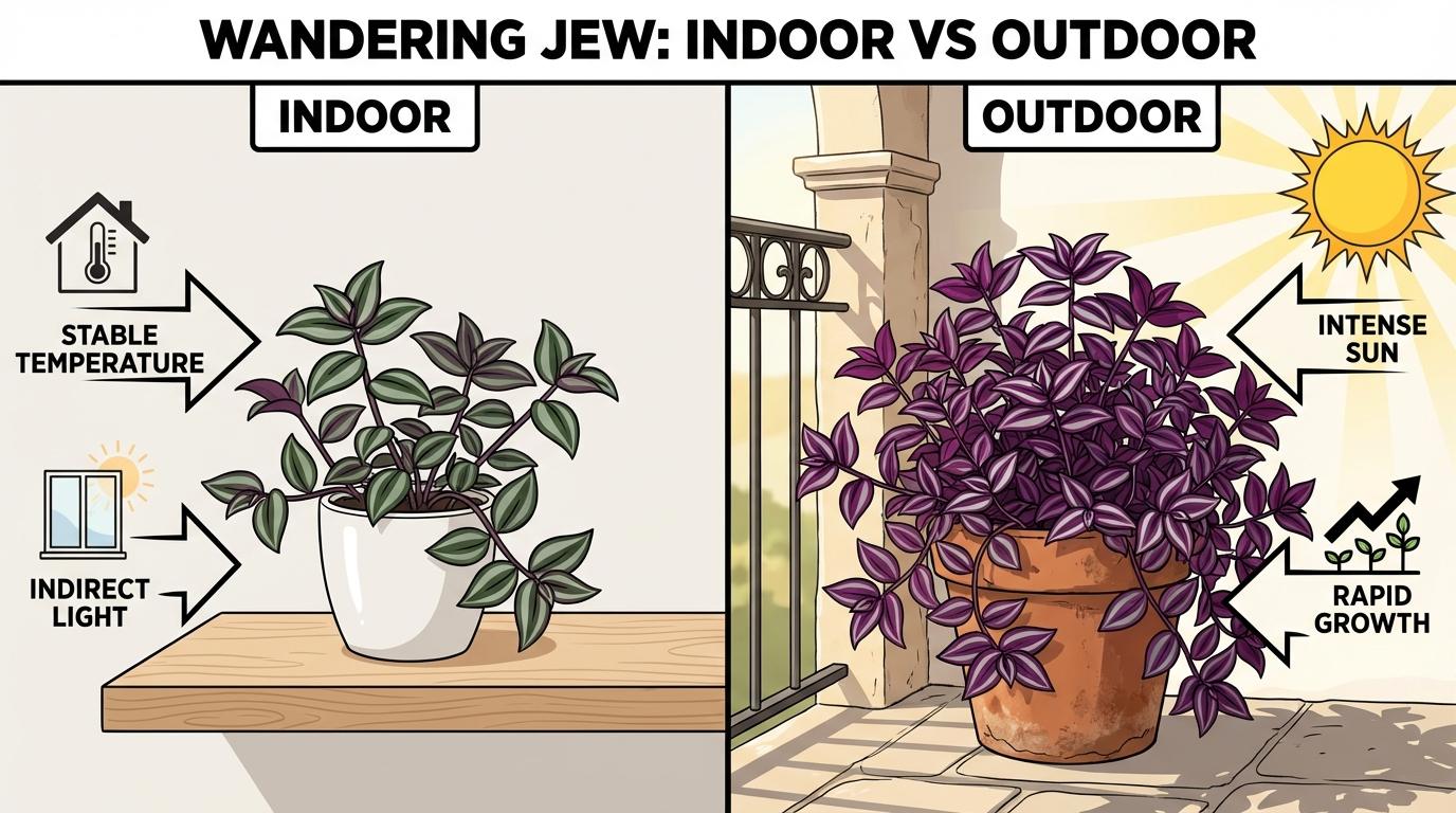 Growing Wandering Jew Indoors: Room-by-Room Guide (2026)
