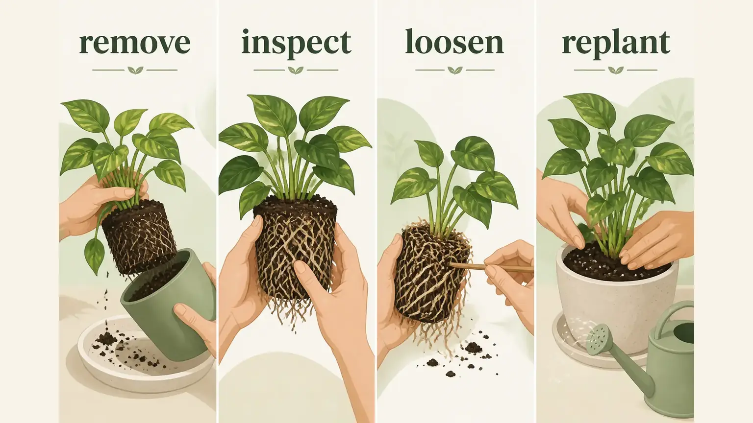 How To Safely Repot A Plant